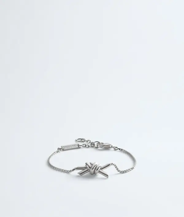 Bottega Veneta Sterling Knot Bracelet - Silver