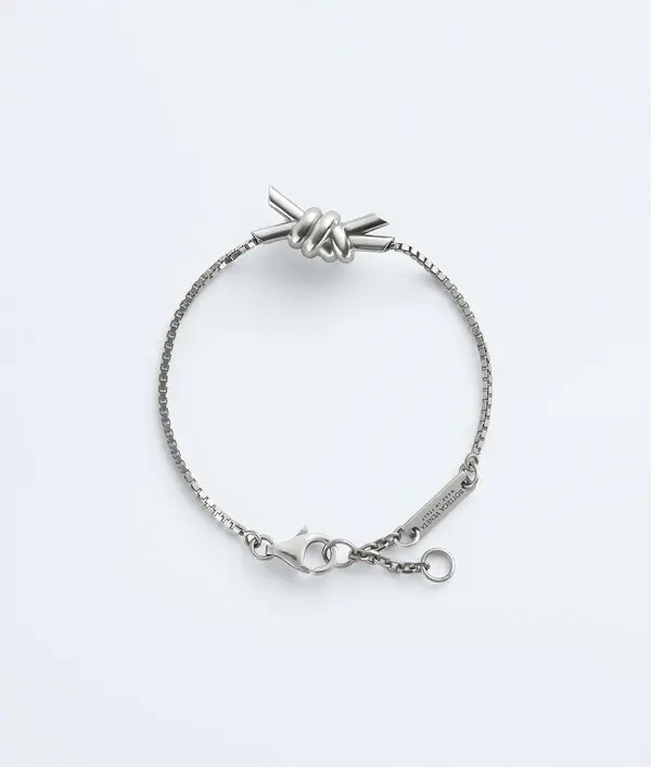 Bottega Veneta Sterling Knot Bracelet - Silver