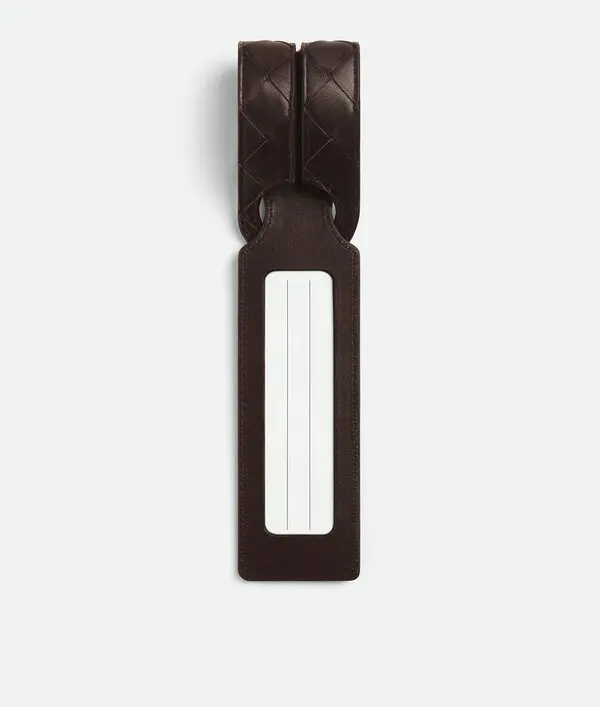 Bottega Veneta Intrecciato Long Tag Holder - Fondant