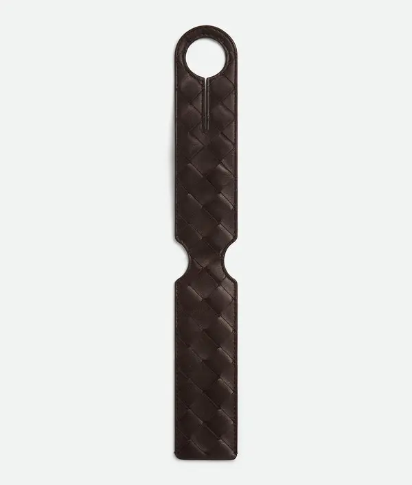 Bottega Veneta Intrecciato Long Tag Holder - Fondant