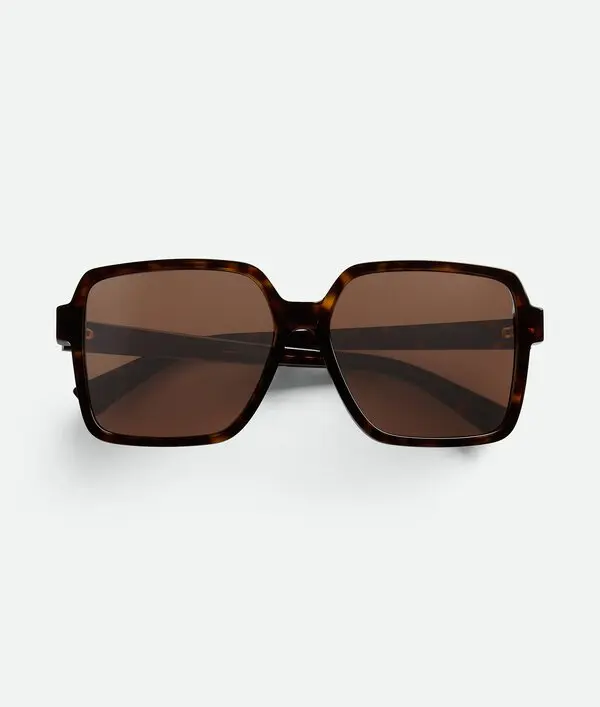 Bottega Veneta Soft Square Sunglasses - Havana/brown