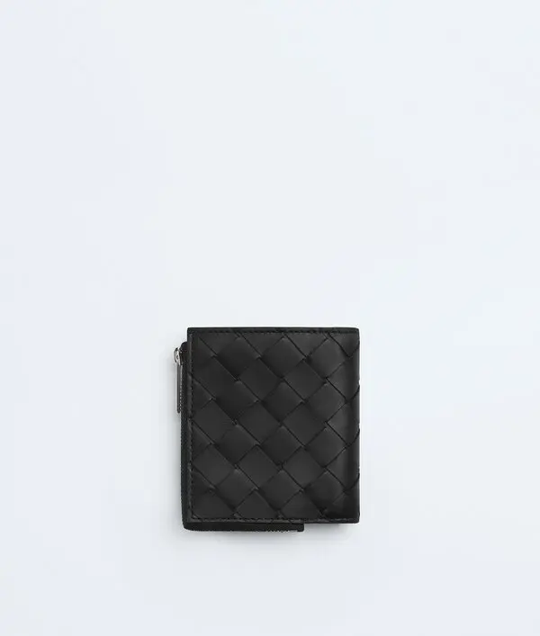 Bottega Veneta Intrecciato Bi-fold Wallet With Zip