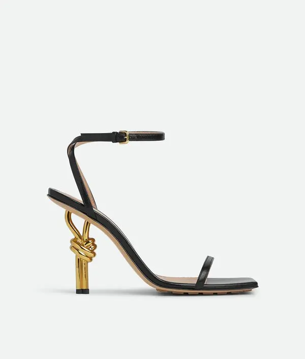 Bottega Veneta Knot Sandal - Black