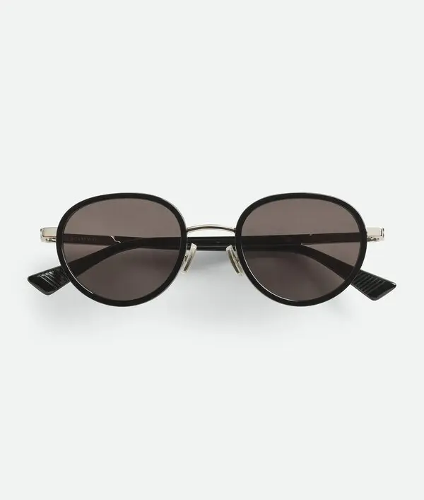 Bottega Veneta Forte Panthos Sunglasses - Black/grey