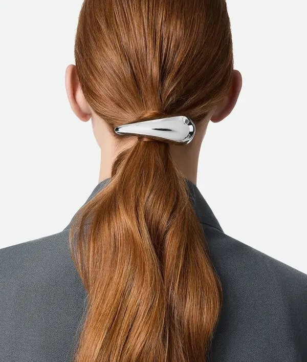 Bottega Veneta Drop Hair Clip - Silver
