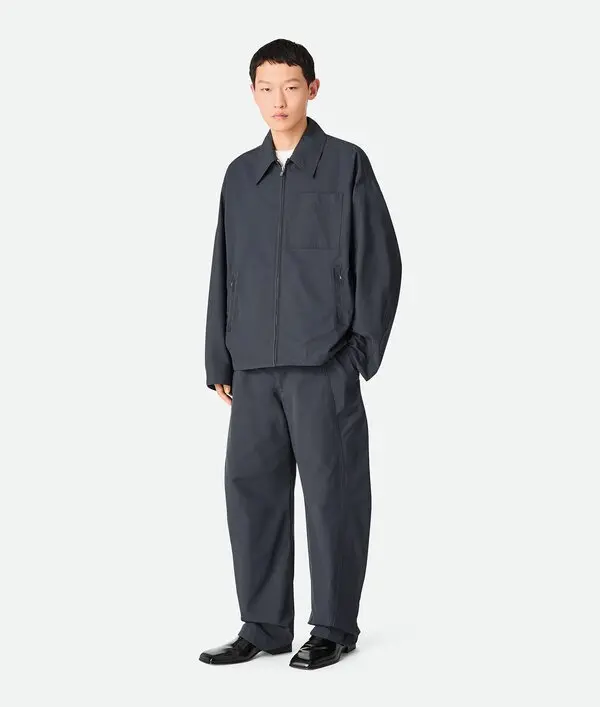 Bottega Veneta Resinated Cotton Blouson - Vulcano