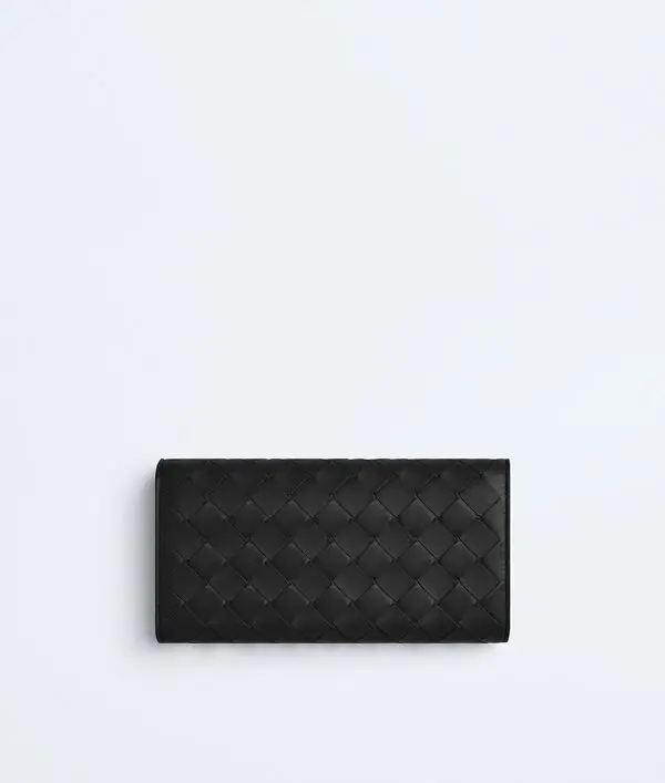 Bottega Veneta Intrecciato Large Flap Wallet