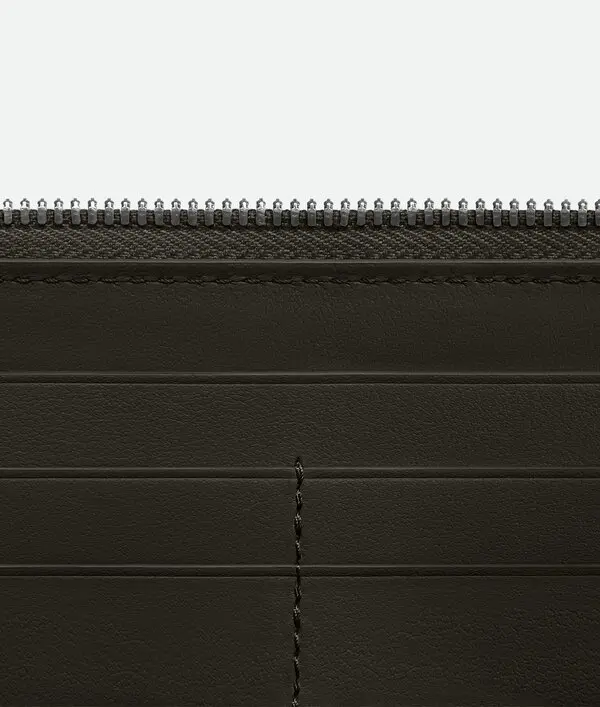 Bottega Veneta Intrecciato Stamp Zip Around Wallet