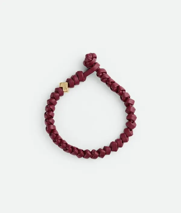 Bottega Veneta Knot Leather Bracelet