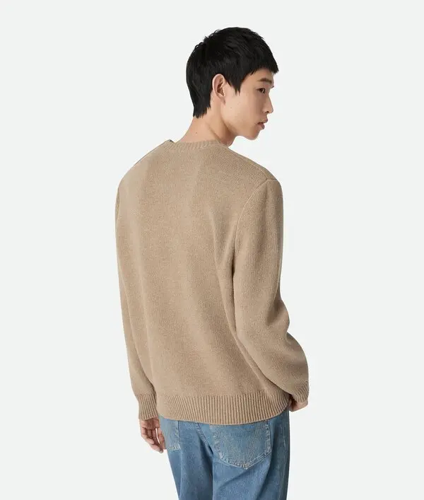 Bottega Veneta Compact Wool Jumper - Sparrow