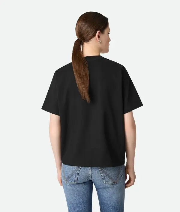 Bottega Veneta Cotton Jersey Printed T-shirt - Black