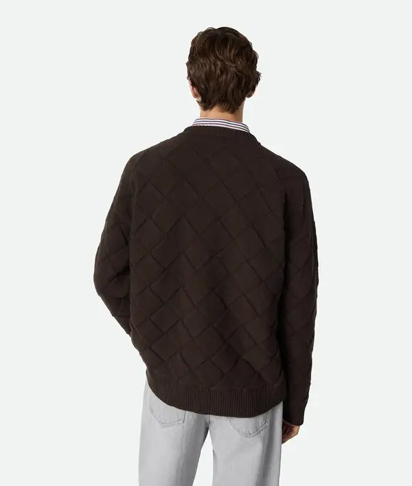 Bottega Veneta Intrecciato Wool Jumper - Double Espresso