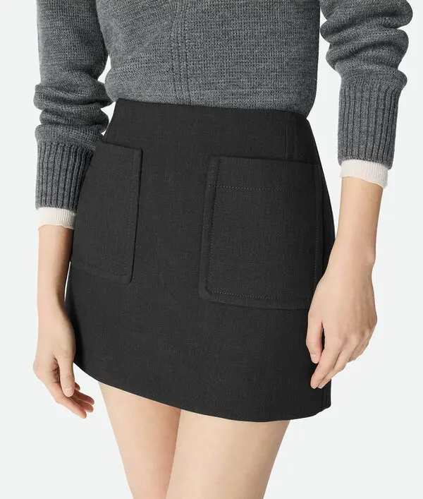 Bottega Veneta Lightweight Cotton Mini Skirt