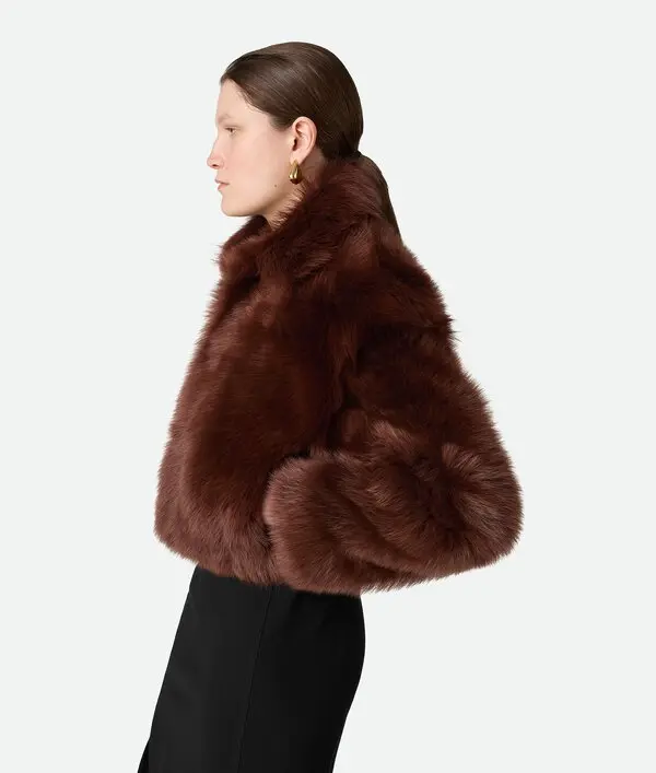 Bottega Veneta Toscana Shearling Cropped Blouson