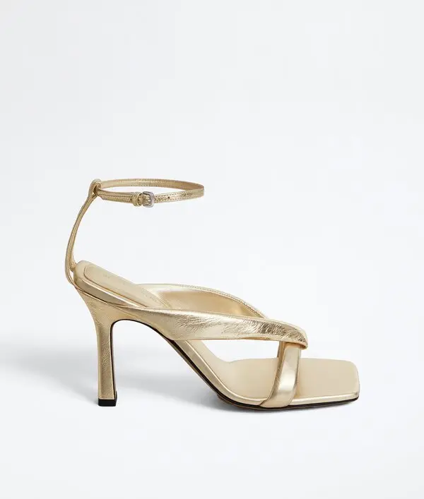 Bottega Veneta Riva Ankle Strap Sandals - Supermoon