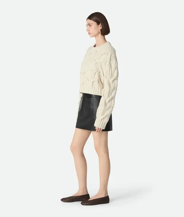 Bottega Veneta Leather Skirt