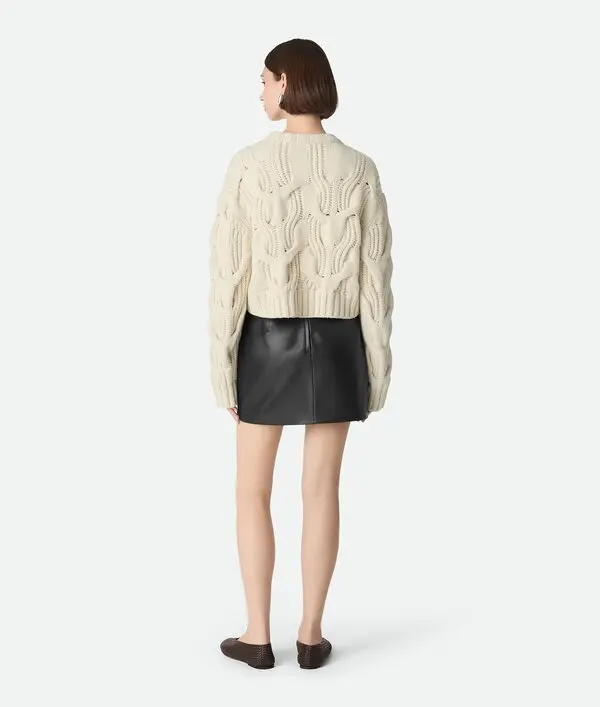 Bottega Veneta Leather Skirt