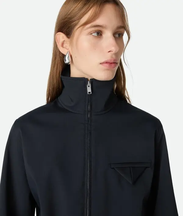 Bottega Veneta Bonded Tech Wool Blouson
