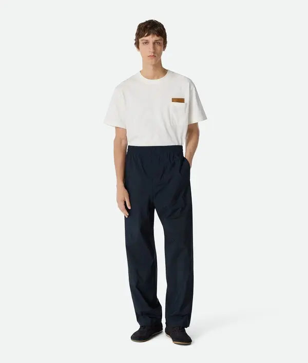 Bottega Veneta Nylon Trousers - Navy
