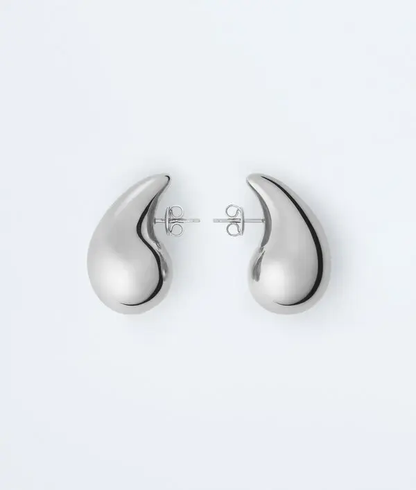 Bottega Veneta Small Drop Earrings - Silver