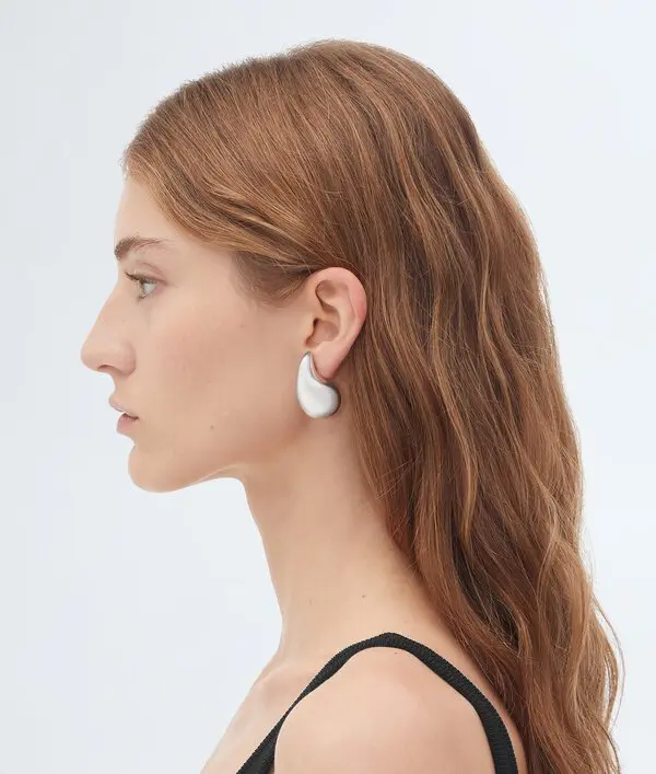 Bottega Veneta Small Drop Earrings - Silver