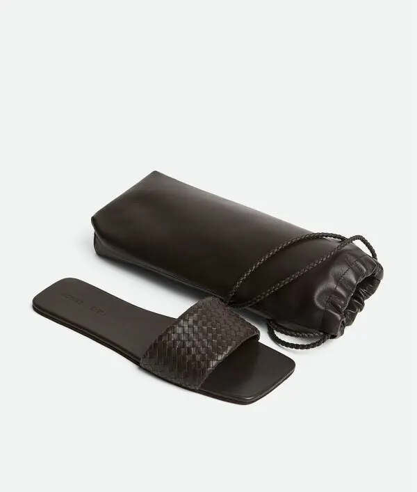 Bottega Veneta Palazzo Travel Flat Mule - Fondant