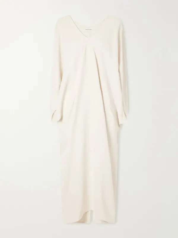 THE FRANKIE SHOP Lila Kaftan Ponte Maxi Dress - Neutrals