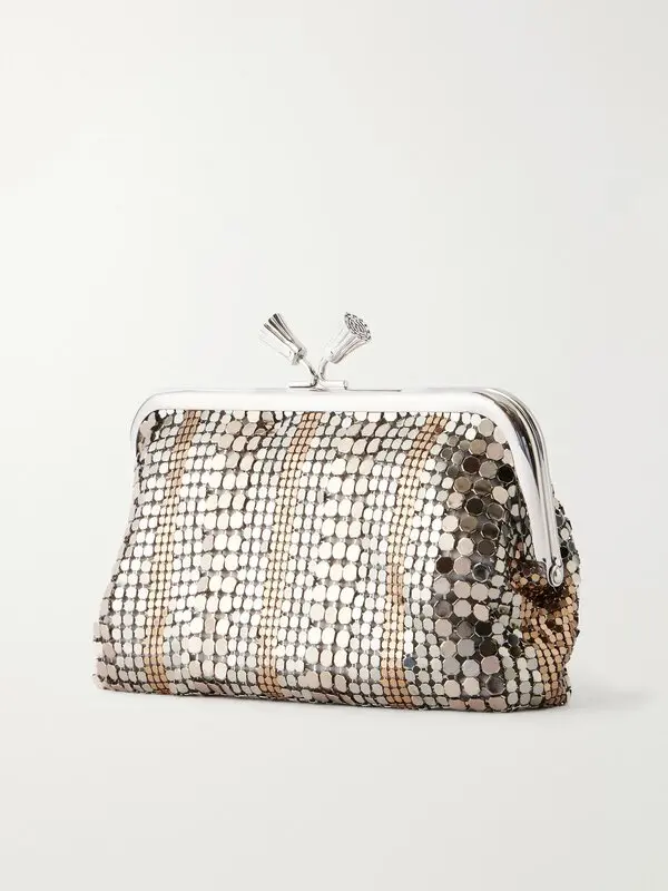 ANYA HINDMARCH Maud Tassel Chainmail Clutch