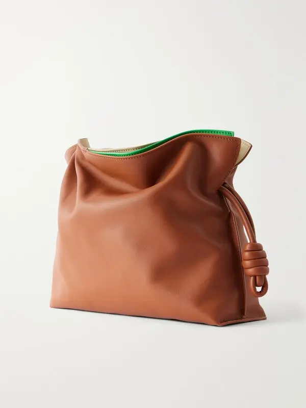 Loewe Flamenco Layers Medium Leather Clutch