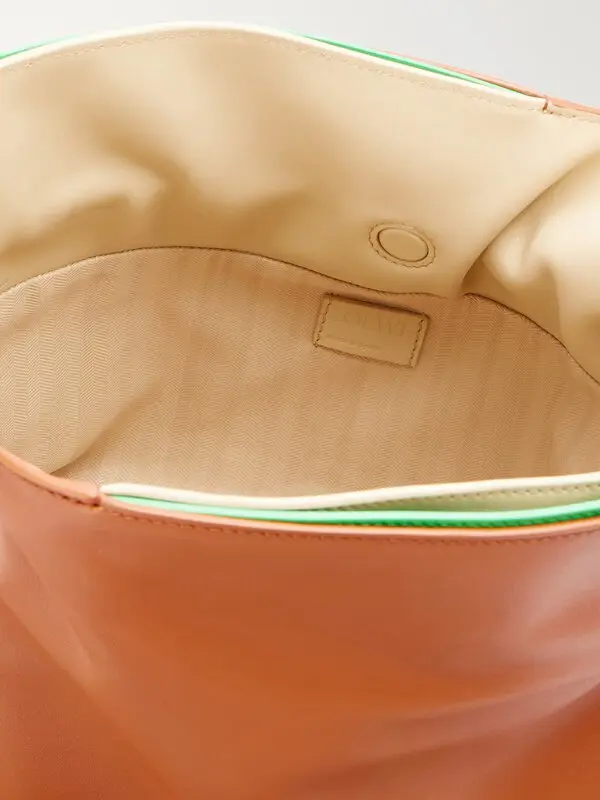 Loewe Flamenco Layers Medium Leather Clutch