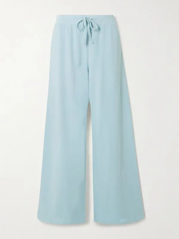 Eterne Cotton-jersey Sweatpants - Blue