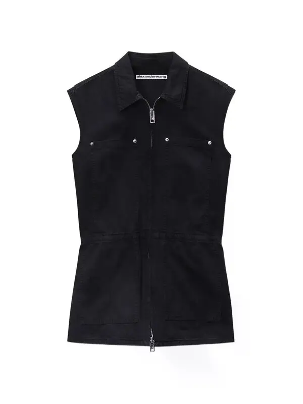 Alexander Wang Zip-front Playsuit - Black