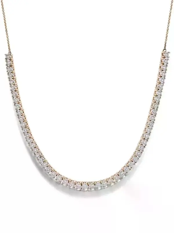 DANA REBECCA DESIGNS 14k Rose Diamond Tennis Necklace - Gold