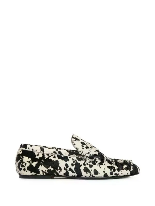 Freda Salvador Sydney Calf-hair Loafers - White
