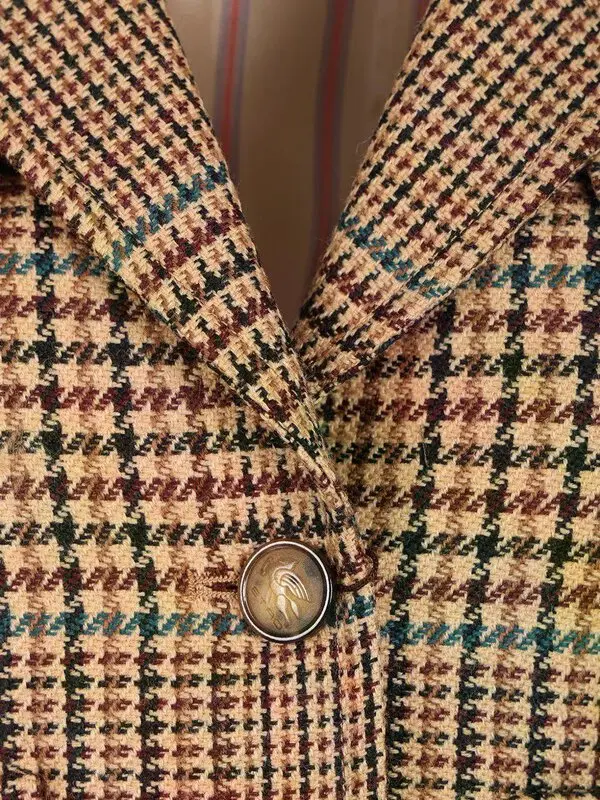 Etro Houndstooth-pattern Cropped Blazer
