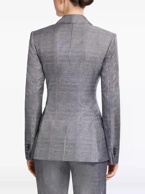 Elie Saab Prince Of Wales Check Double-breasted Blazer