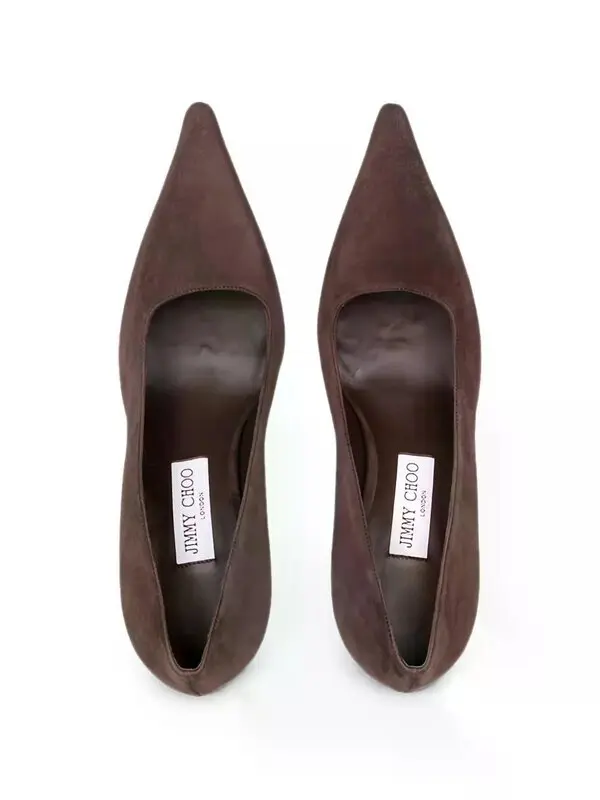 JIMMY CHOO Ixia Pointed-toe Pumps - Brown