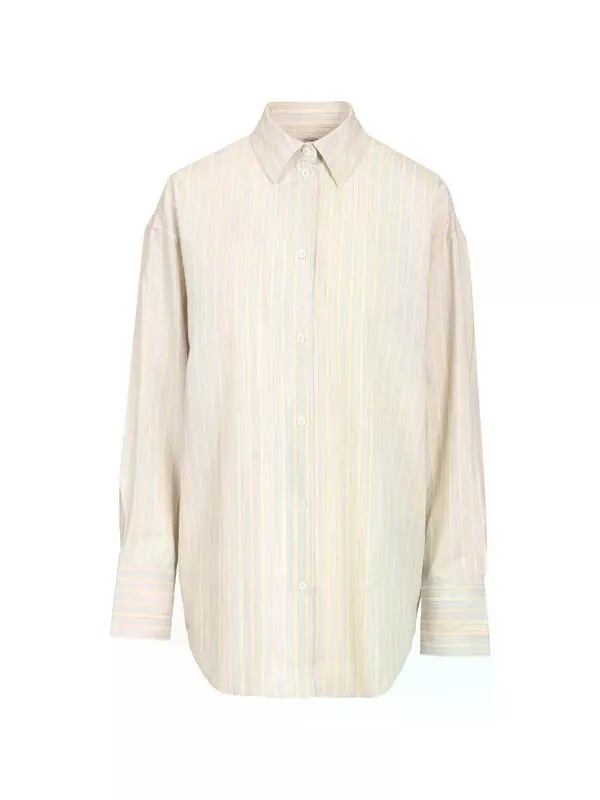 TOTEME Striped Oversized Shirt