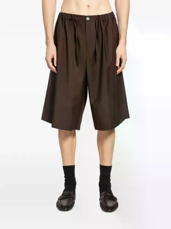 ROSE BURRITO Virgin Wool Shorts