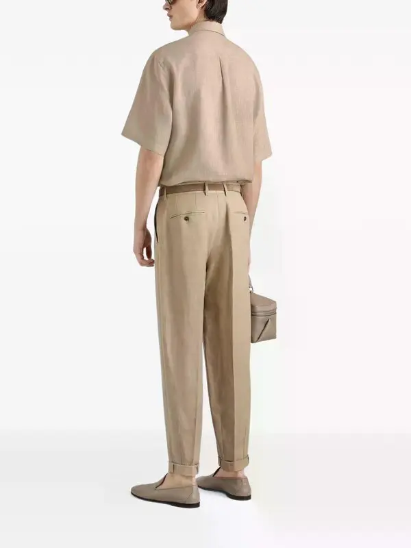 Dolce & Gabbana Linen Trousers - Neutrals