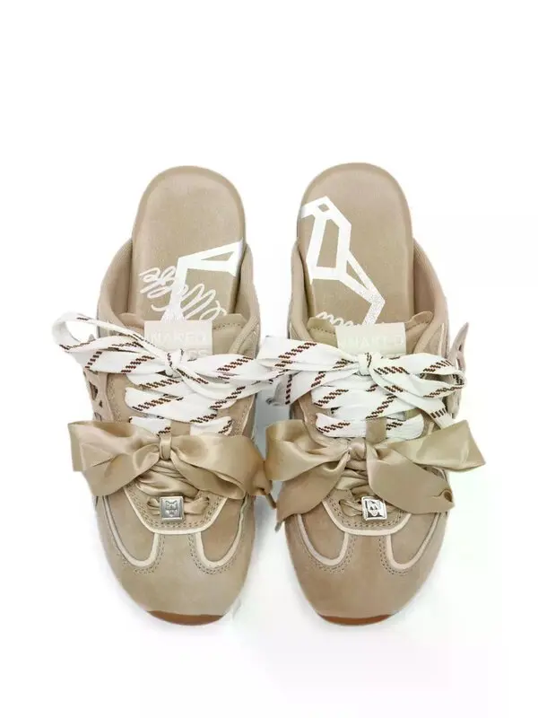 NAKED WOLFE Bow-detail Lace-up Loafers