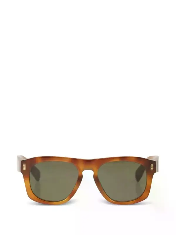 Brunello Cucinelli Tortoiseshell-effect Square-frame Sunglasses - Brown