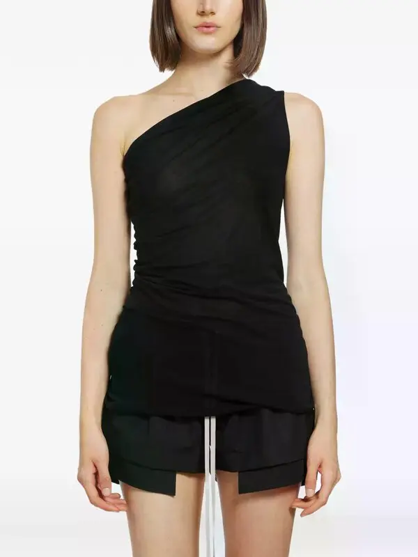 Rick Owens Tower Athena One-shoulder Top - Black