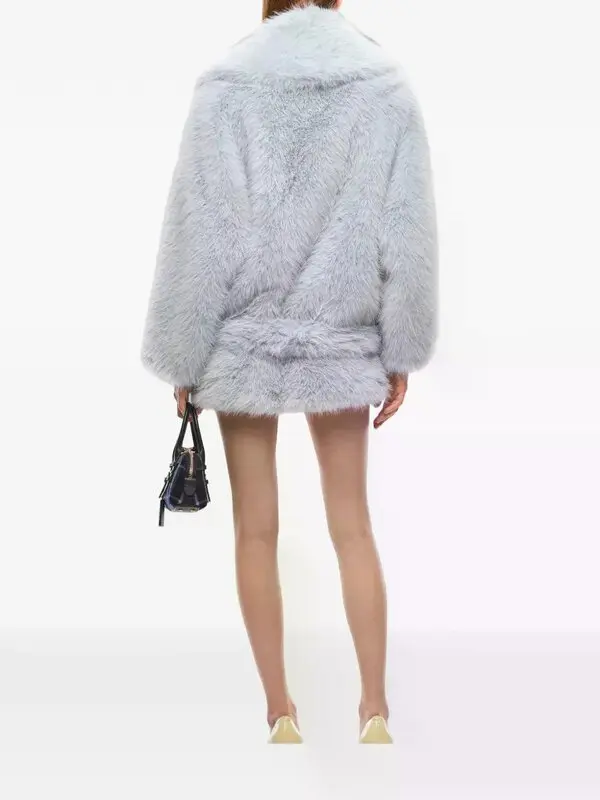 Pinko Faux Fur Belted Blouson Jacket
