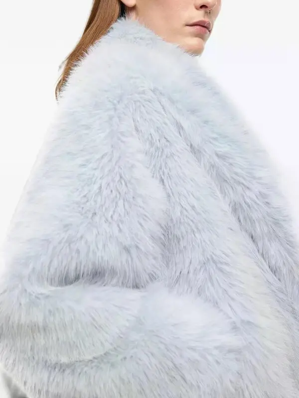 Pinko Faux Fur Belted Blouson Jacket