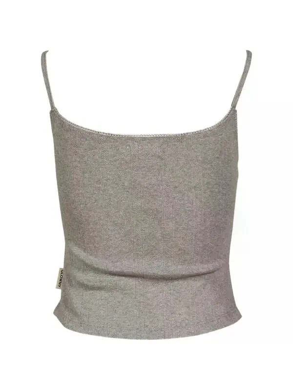 GLOWNY Honey Ribbed-knit Camisole Top