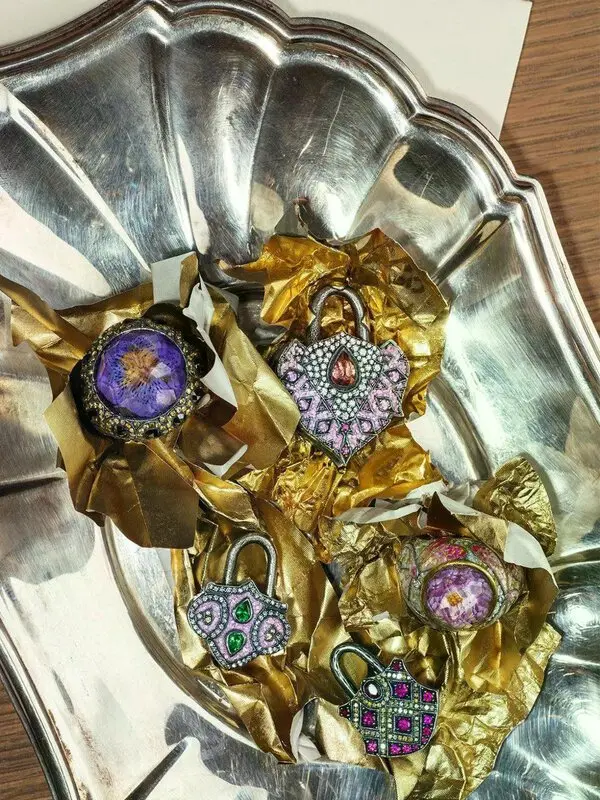 SEVAN BIÇAKÇI Padlock Ruby And Diamond Pendant