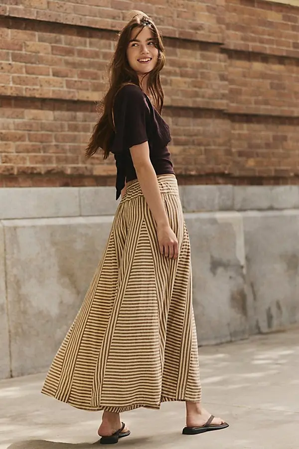 Free People Zoe Pants Stripes