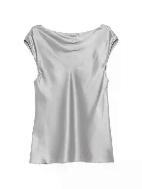 Carine Gilson Lace-trimmed Silk Blouse
