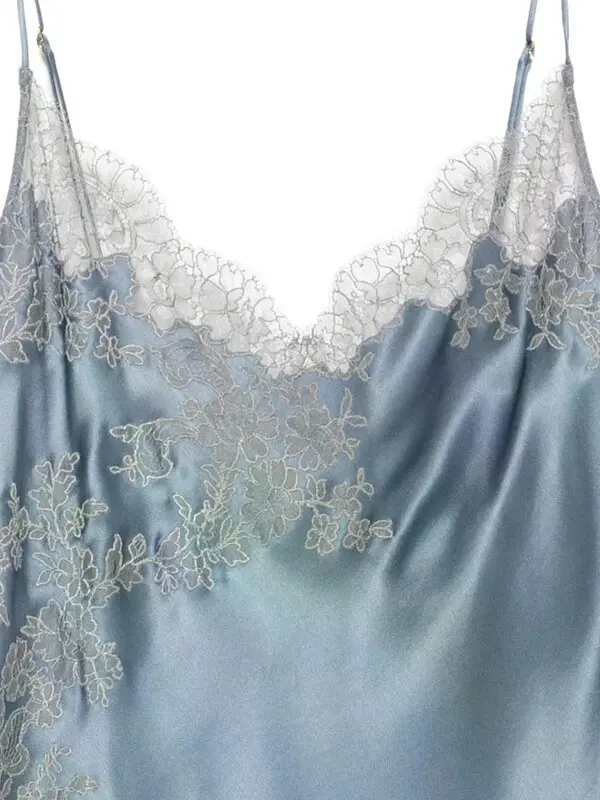 Carine Gilson Lace-trim Slip Dress